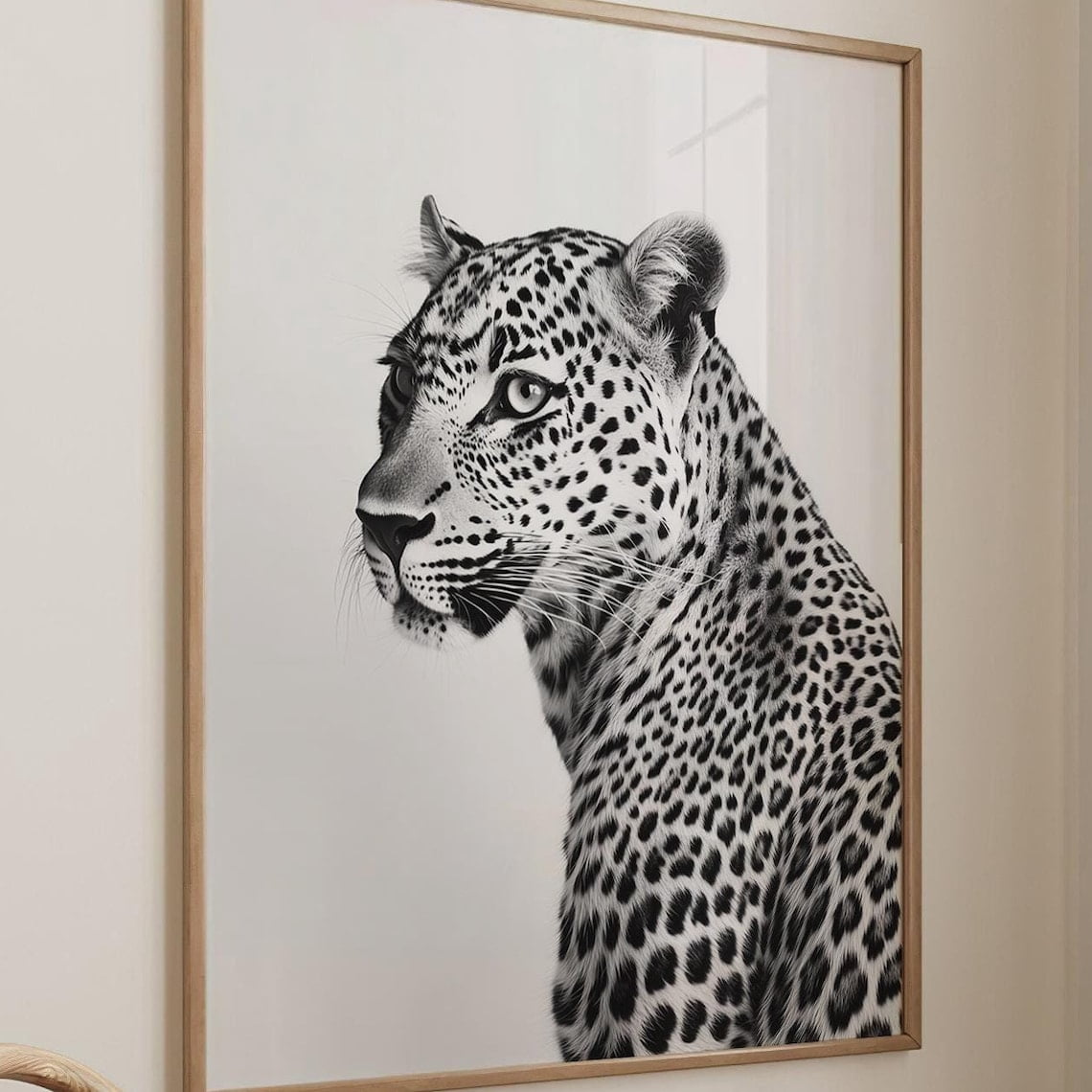 Leopard Fashion Magazine Inspired Poster Animal Portrait Photography ...