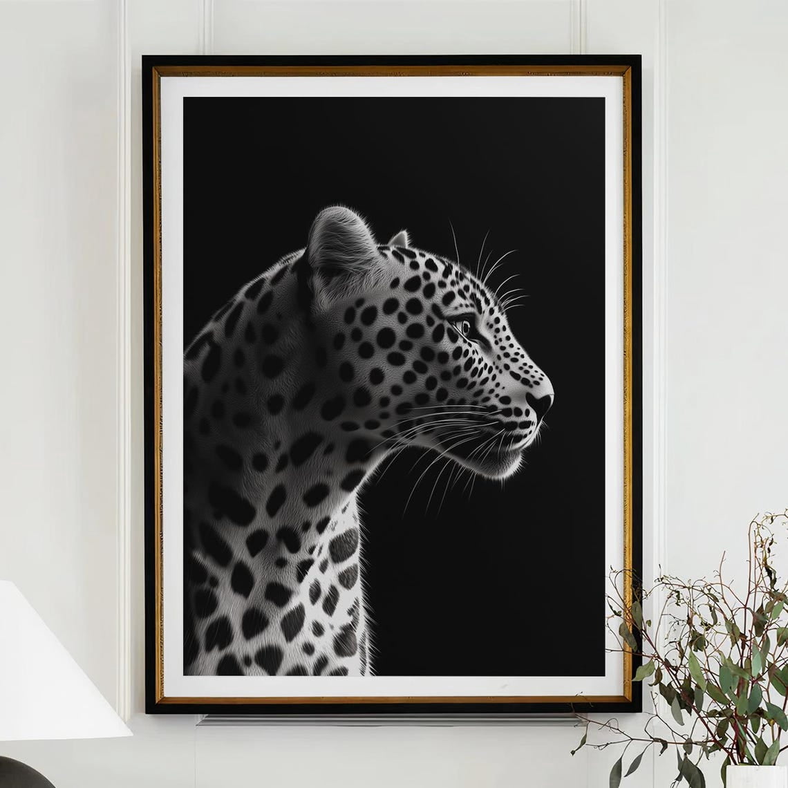 Leopard Fashion Magazine Inspired Poster Animal Portrait Photography ...