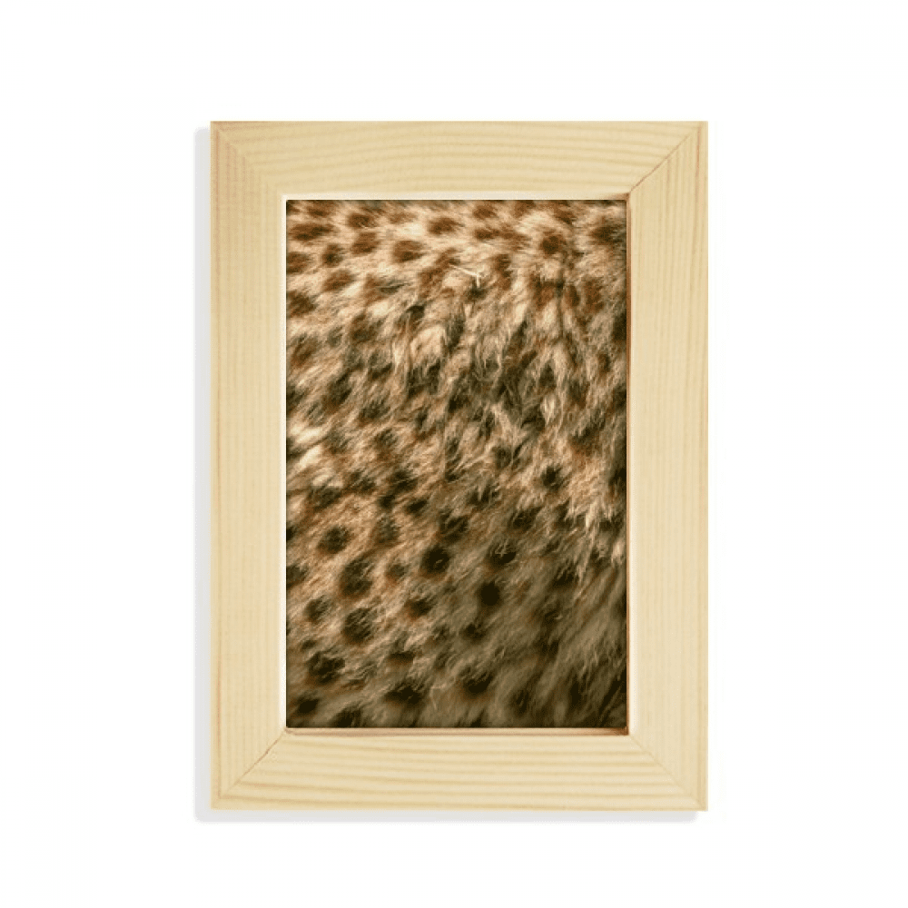 Leopard Feather Design Desktop Display Photo Frame Picture Art Painting ...