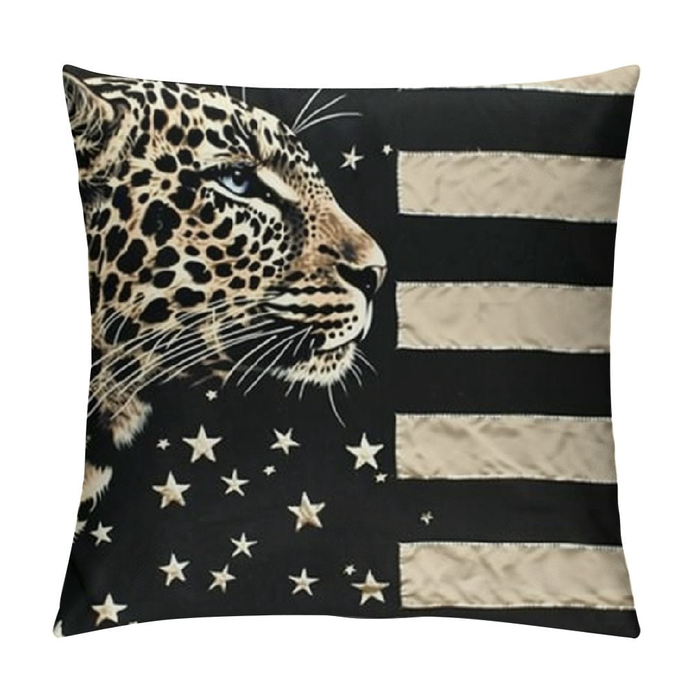 Leopard Fur Pattern Pillow Case Cover Single Pack,Western Wildlife ...