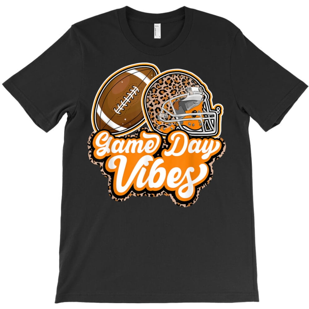 Leopard Game Day Vibes Funny Fall Leaves Autumn Pumpkin Season T9642 ...