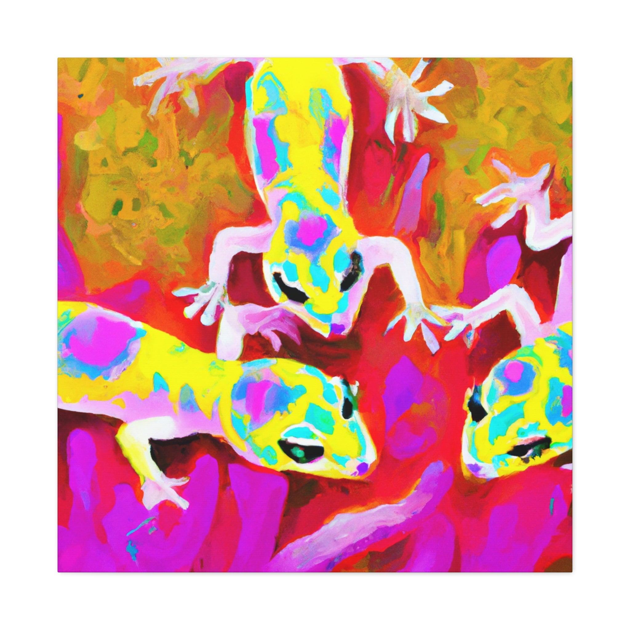 Leopard Gecko Fauvism - Canvas - Walmart.com