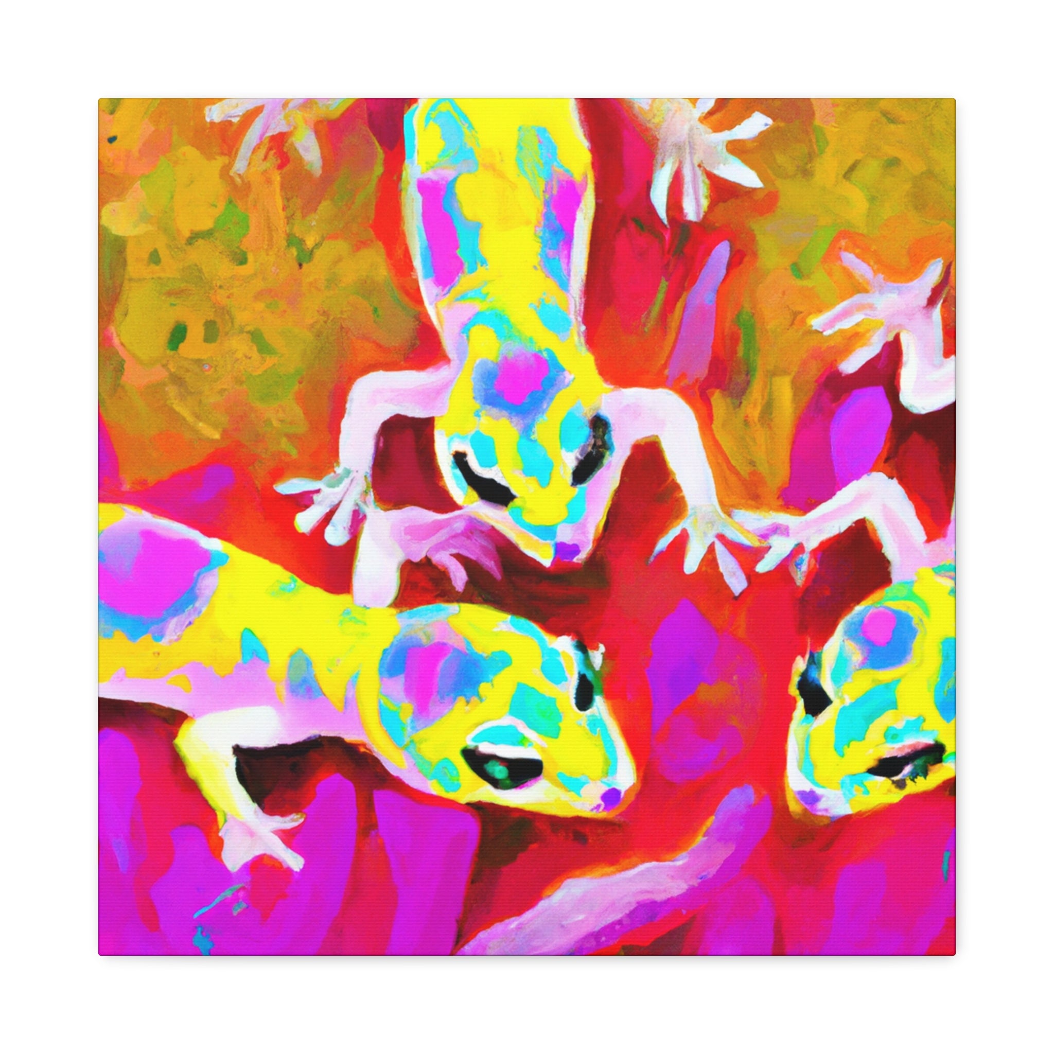 Leopard Gecko Fauvism - Canvas - Walmart.com