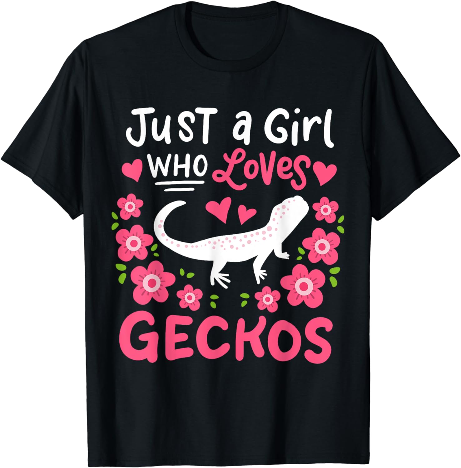 Leopard Gecko Just A Girl Who Loves Geckos Gift T-Shirt - Walmart.com
