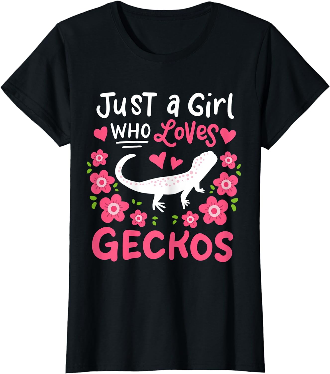 Leopard Gecko Just A Girl Who Loves Geckos Gift T-Shirt - Walmart.com