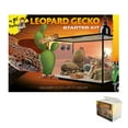 My 1st Reptile Leopard Gecko Starter Kit, 10 Gallon Terrarium, Thermometer, Hygrometer ...