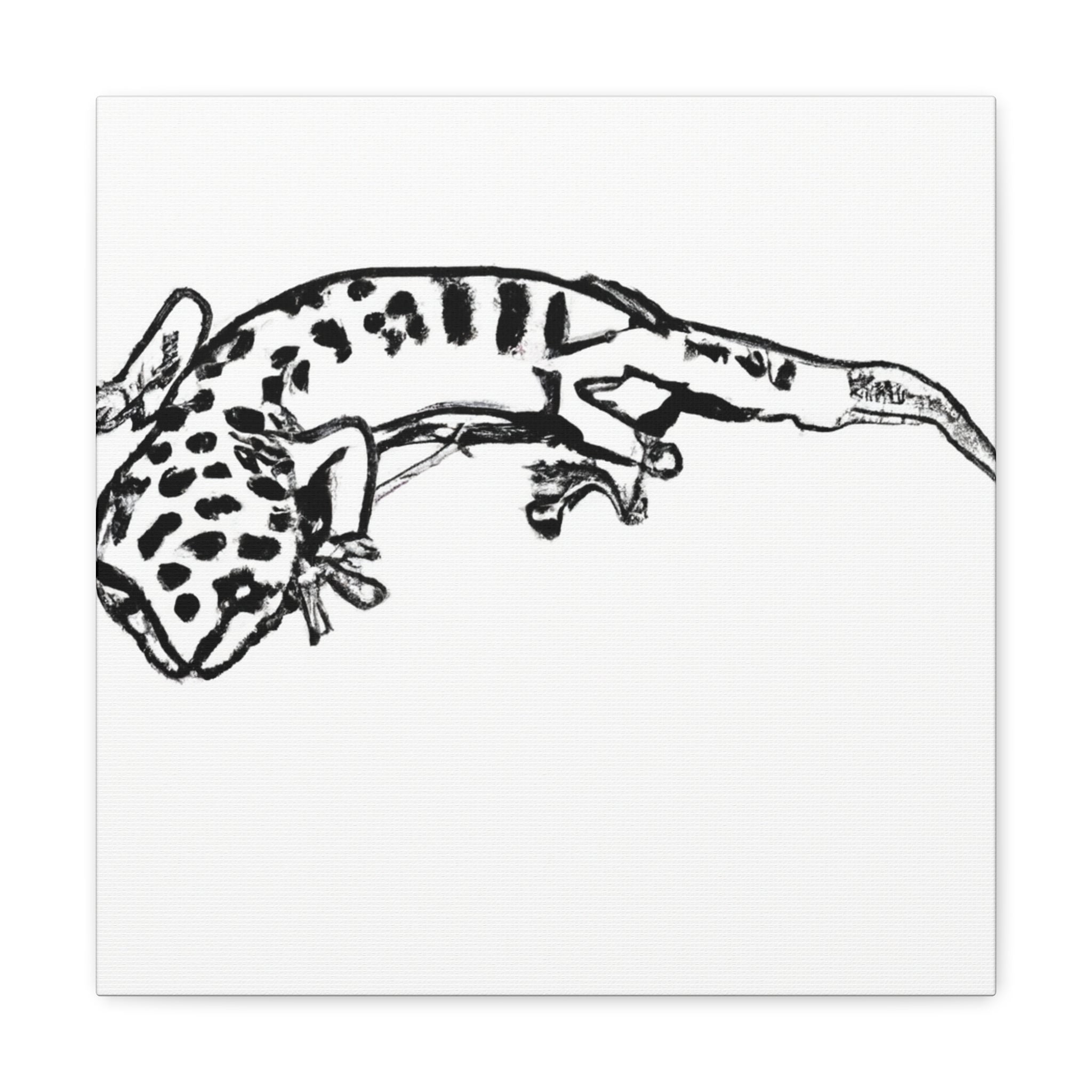 Leopard Gecko Simplicity - Canvas - Walmart.com