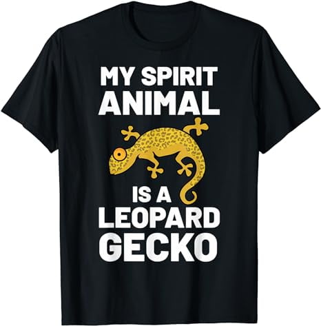 Leopard Gecko Spirit Animal Vintage Kawaii Lizard Reptile T-Shirt ...