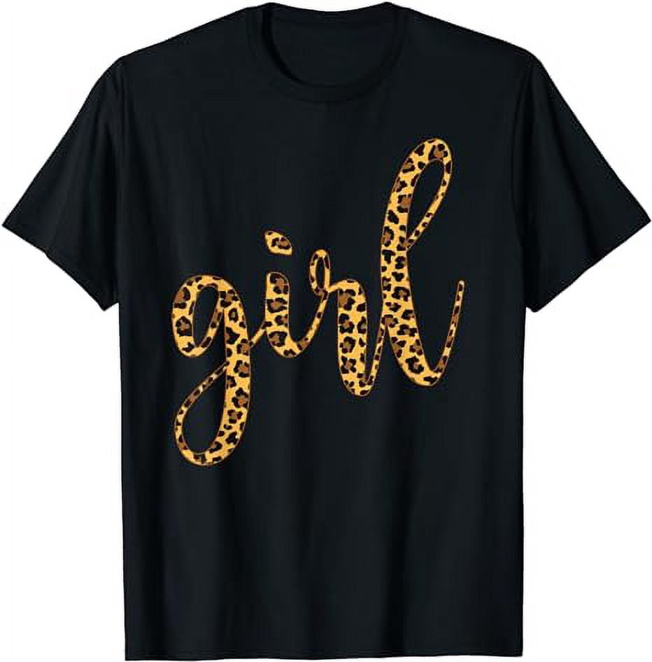 Leopard Girl Cheetah Print - Girl Leopard T-Shirt - Walmart.com