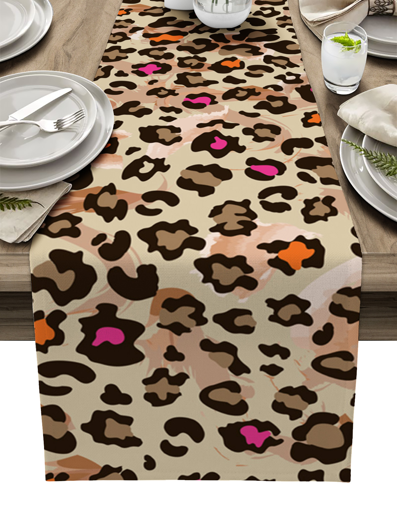 Leopard Gradient Table Runner ration Home r Dinner Table ration Table r ...