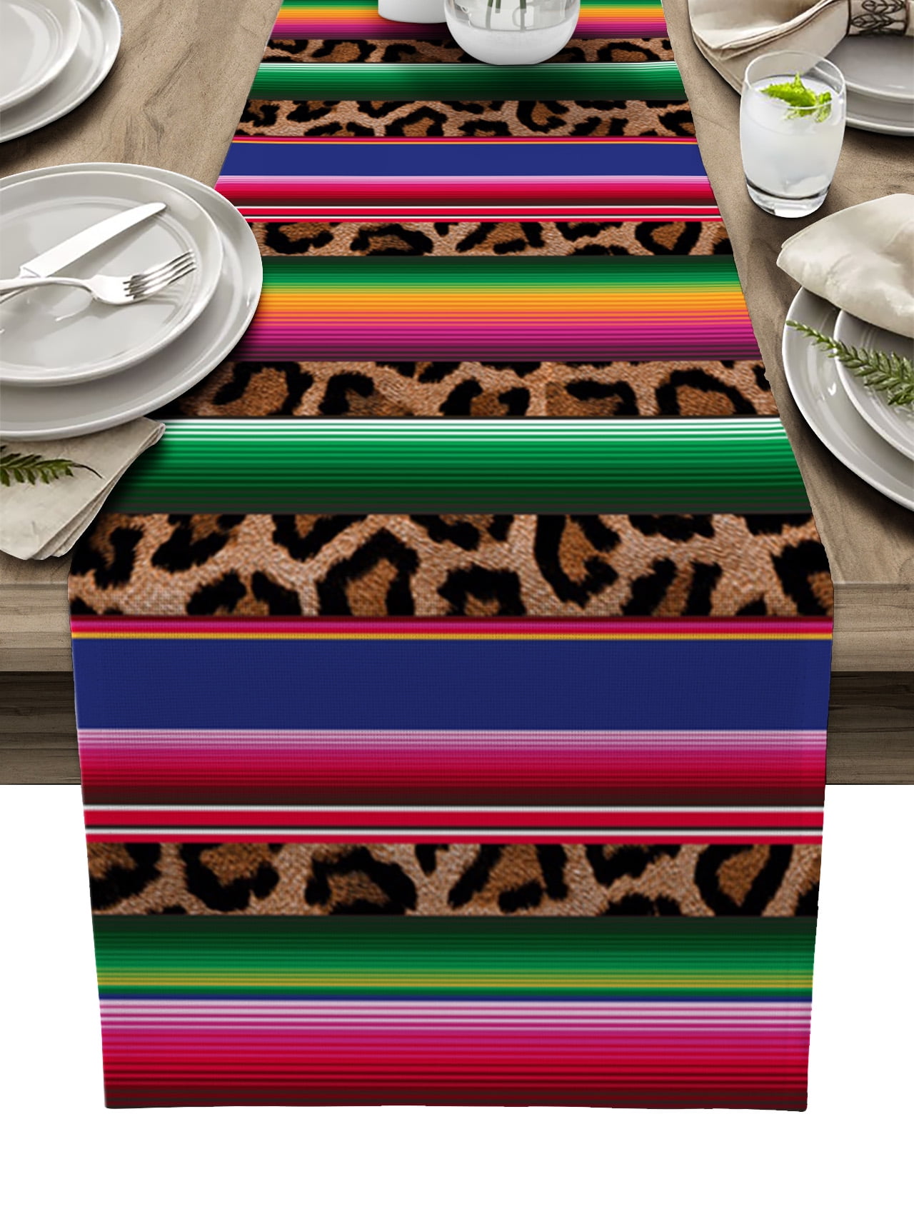 Leopard Gradient Table Runner ration Home r Dinner Table ration Table r ...