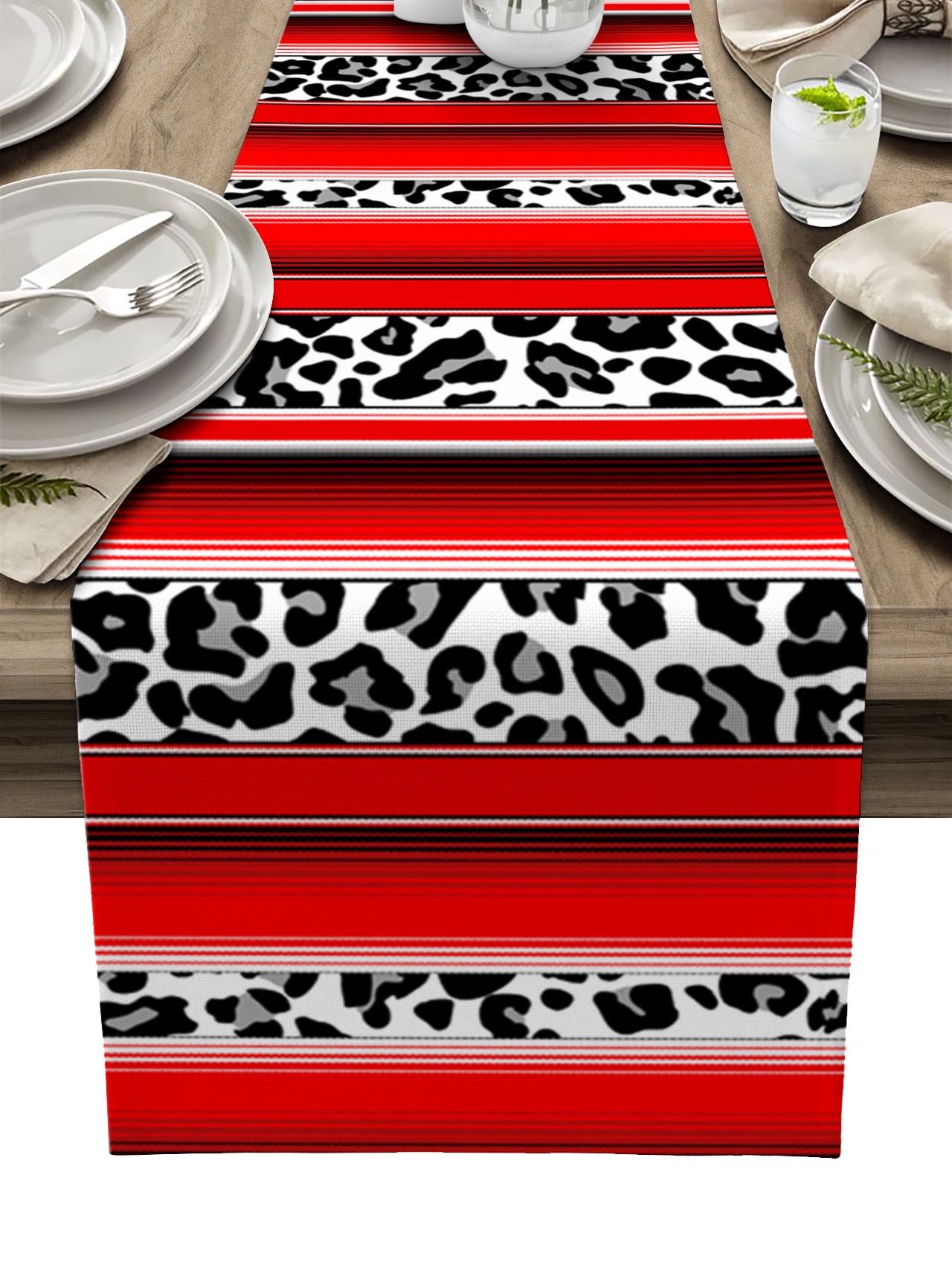 Leopard Gradient Table Runner ration Home r Dinner Table ration Table r ...