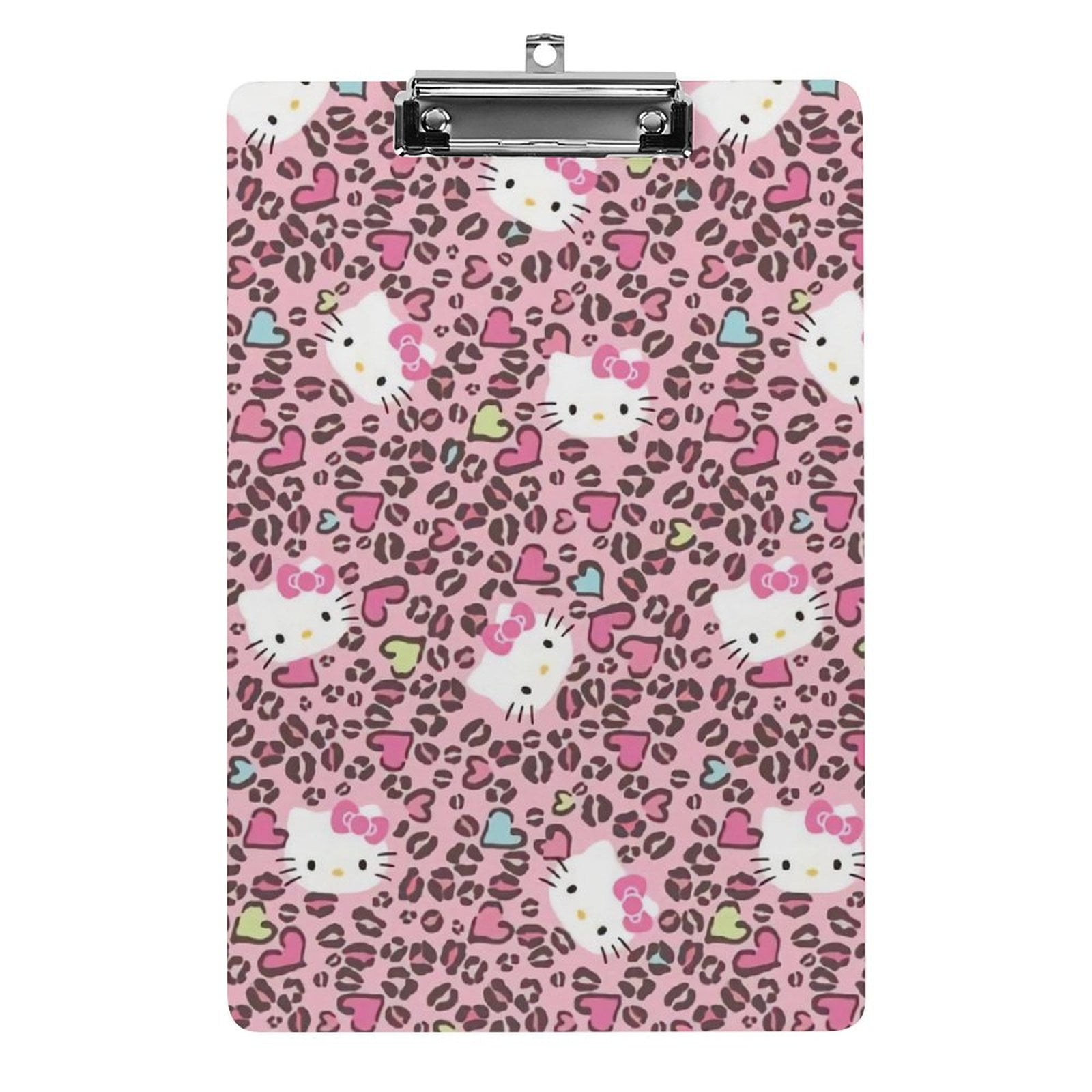 Leopard Heart Hello Kitty Acrylic Clipboard A4 Size, Standard Letter ...