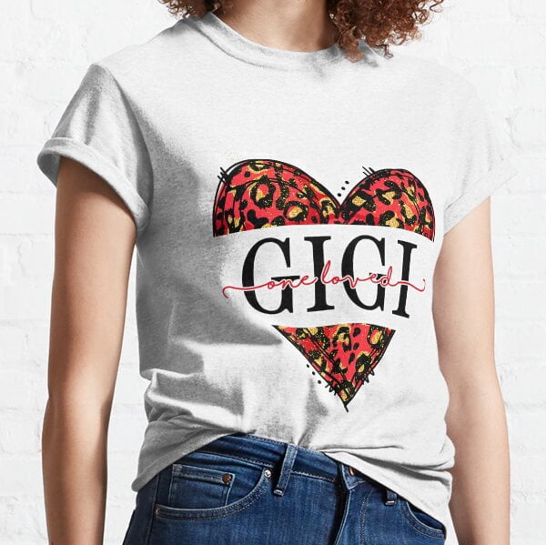 Leopard Heart One Loved Gigi Classic T-Shirt - Walmart.com