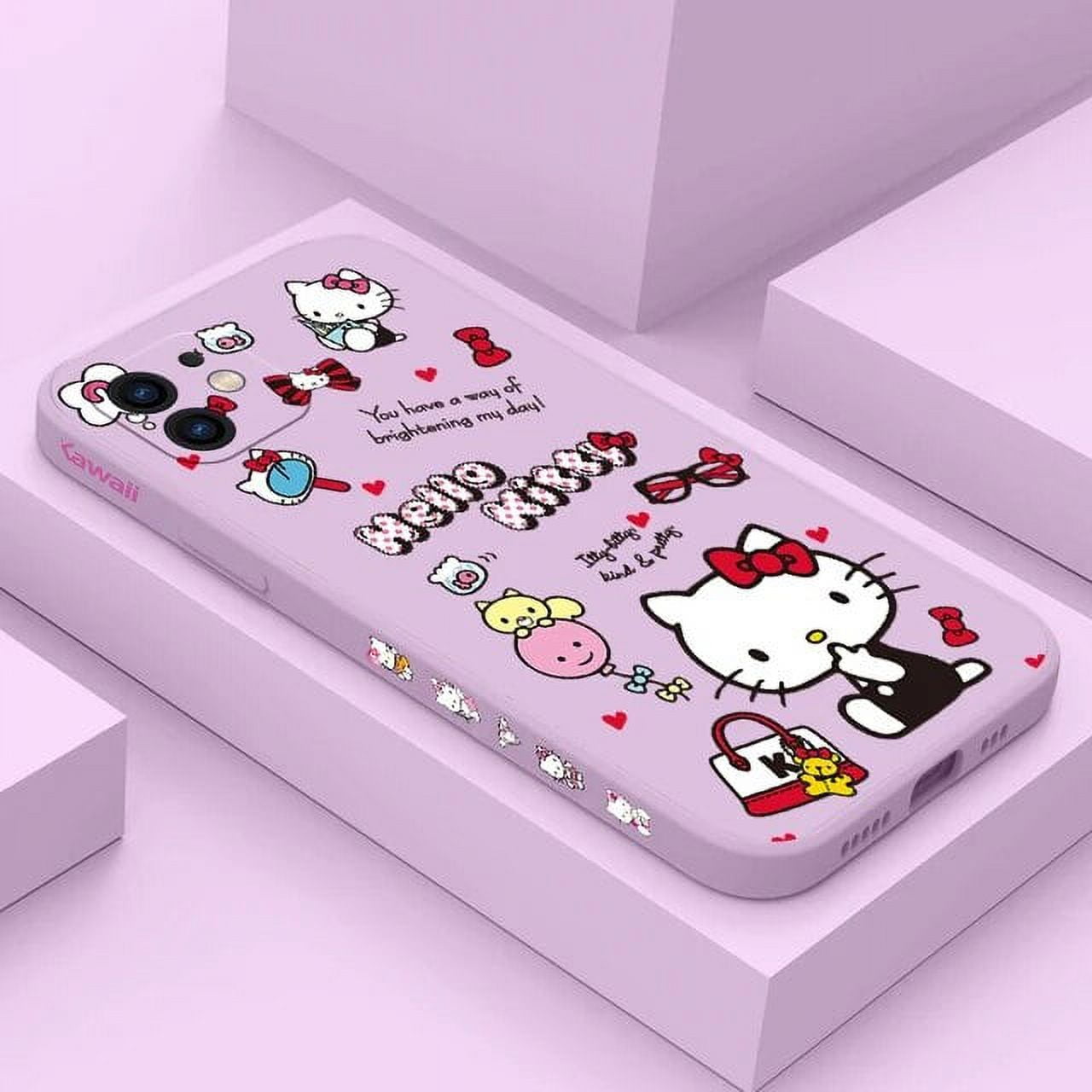Leopard Hello Kitty Phone Case For iPhone 15 14 13 12 11 Pro Max Mini X ...