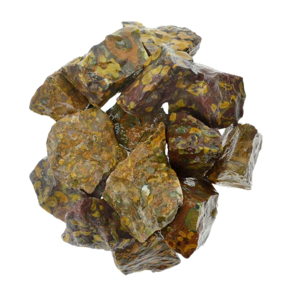 Leopard Jasper - Rough Rocks for Tumbling - Dispelling Fear and Anxiety ...