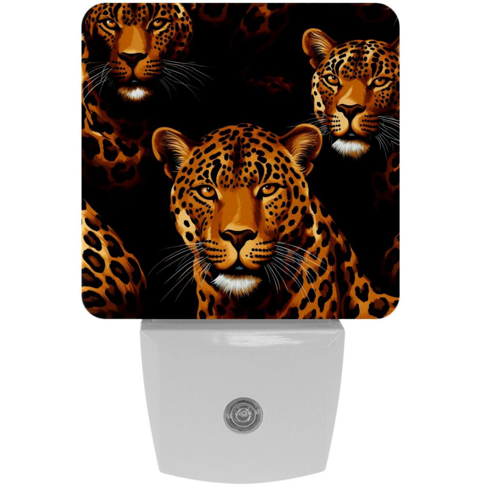 Leopard LED Square Night Lights for a Bright and Stylish Ambiance ...