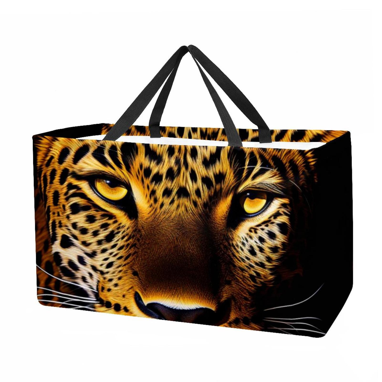 Leopard Large Capacity Reusable Foldable Oxford Cloth Storage Bin ...