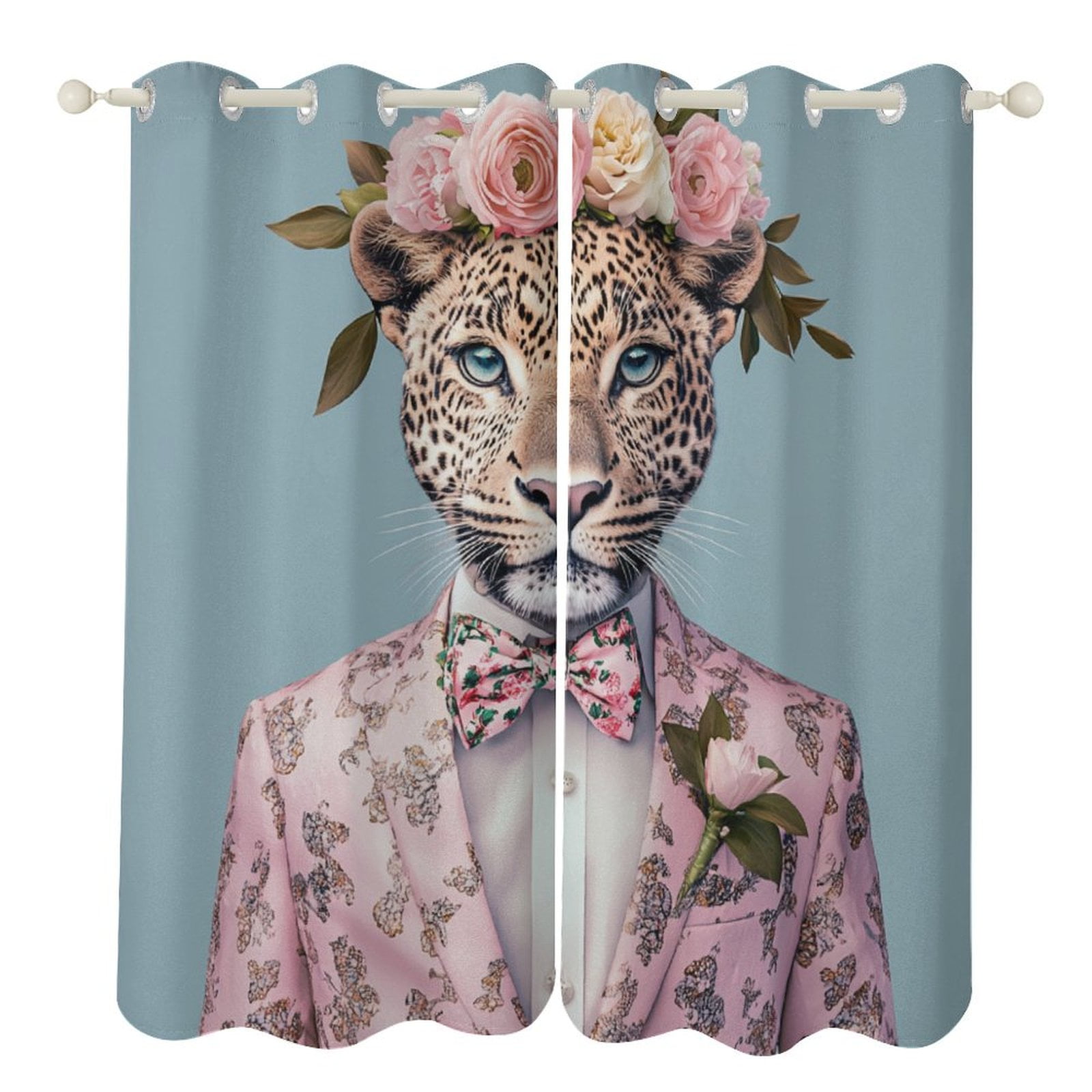 Leopard Lion Rose Suitable for Living Rooms with Perforated Insulation ...