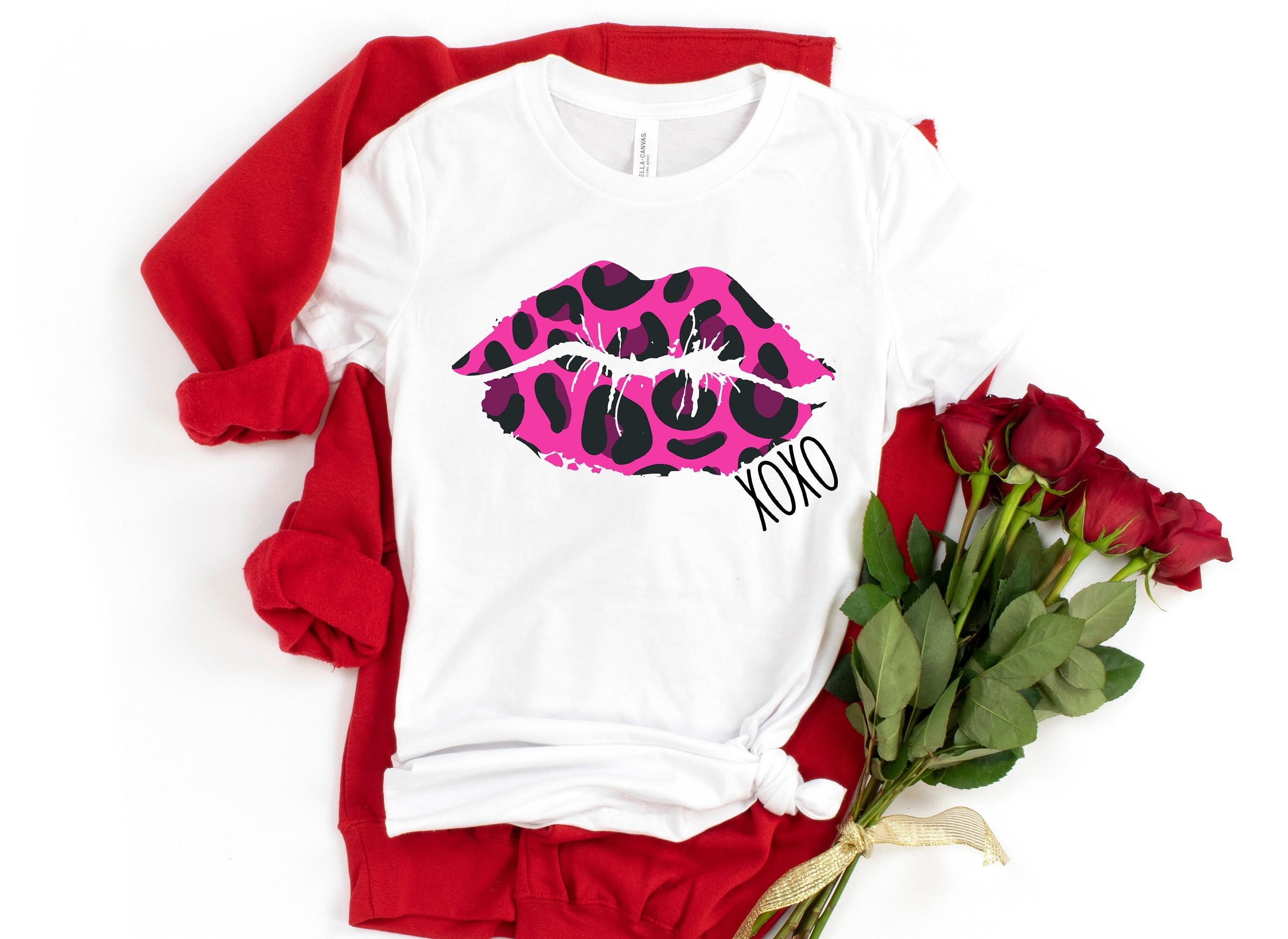 Leopard Lip Shirt, Valentines Day Shirt, Cheetah Lip,Valentines Day ...