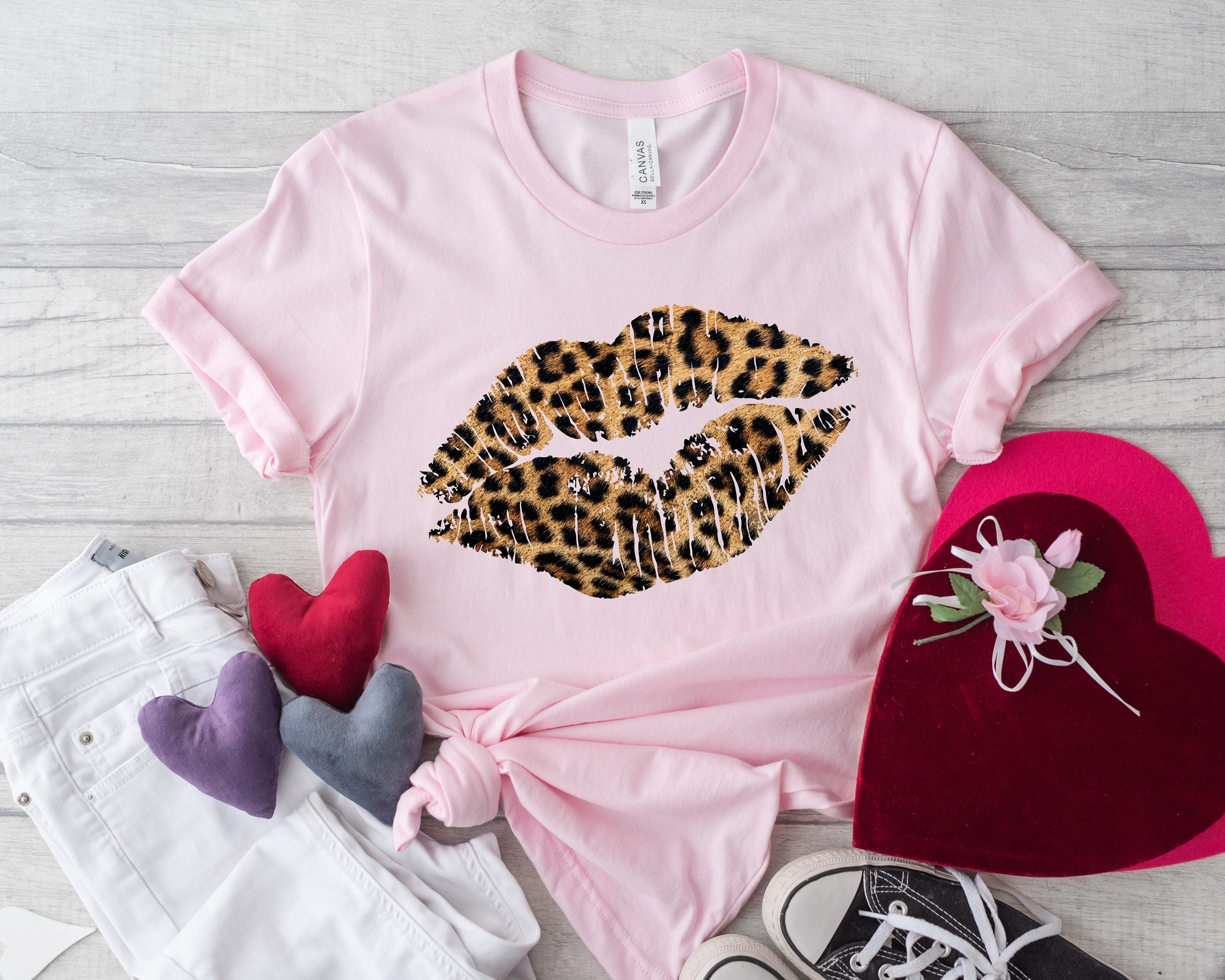 Leopard Lip Shirt, Valentines Day Shirt, Cheetah Lip,Valentines Day ...