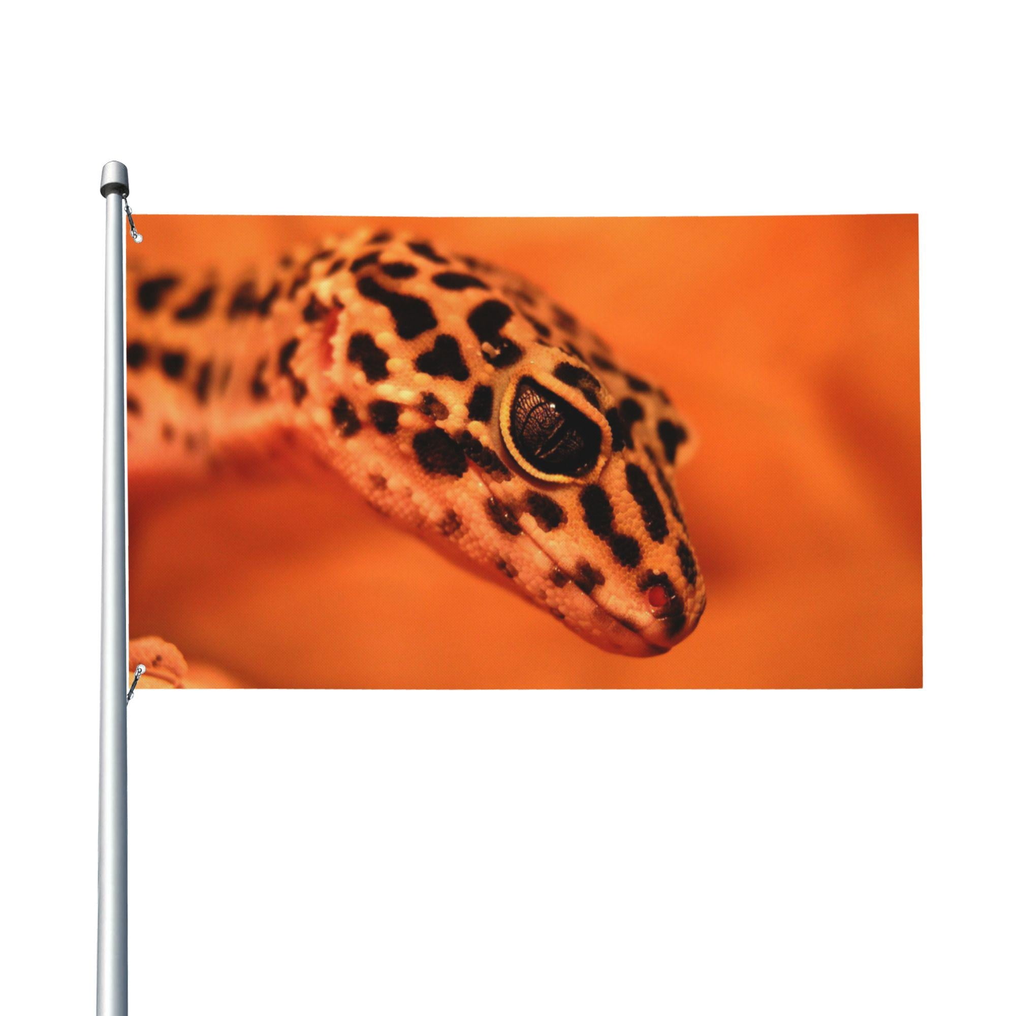 Leopard Little Gecko Flag Home Garden Flag Banner Breeze Banner Sign ...