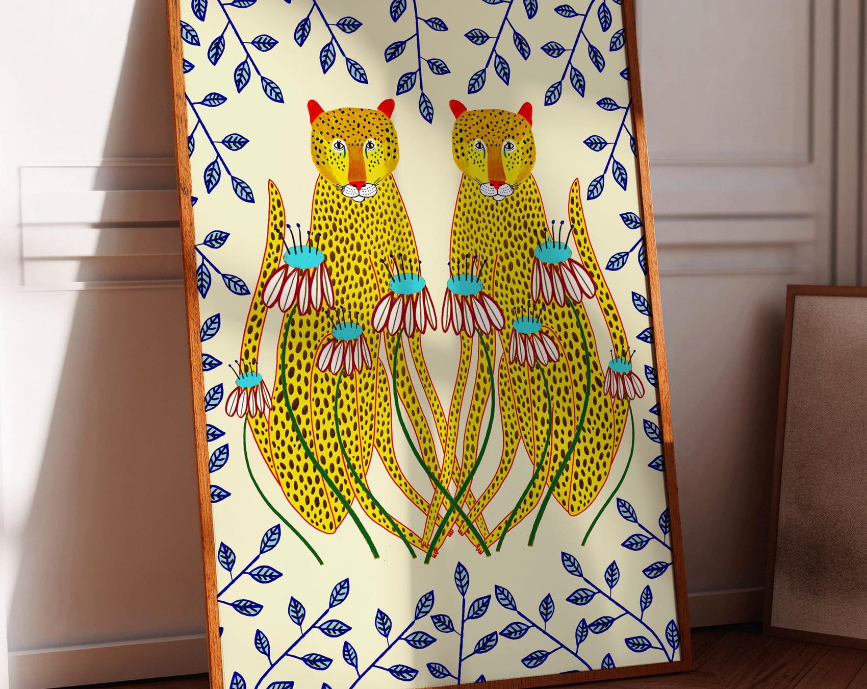 Leopard Lovers Art Print, Home Decor, Wall Decoration, Gift For Her ...