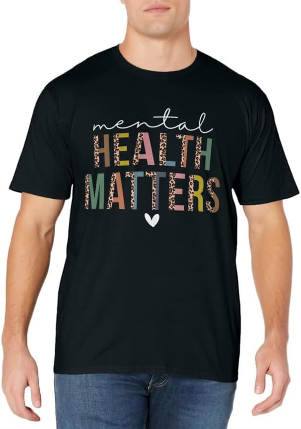 Leopard Mental Health Matters Human Brain Illness Awareness T-Shirt ...