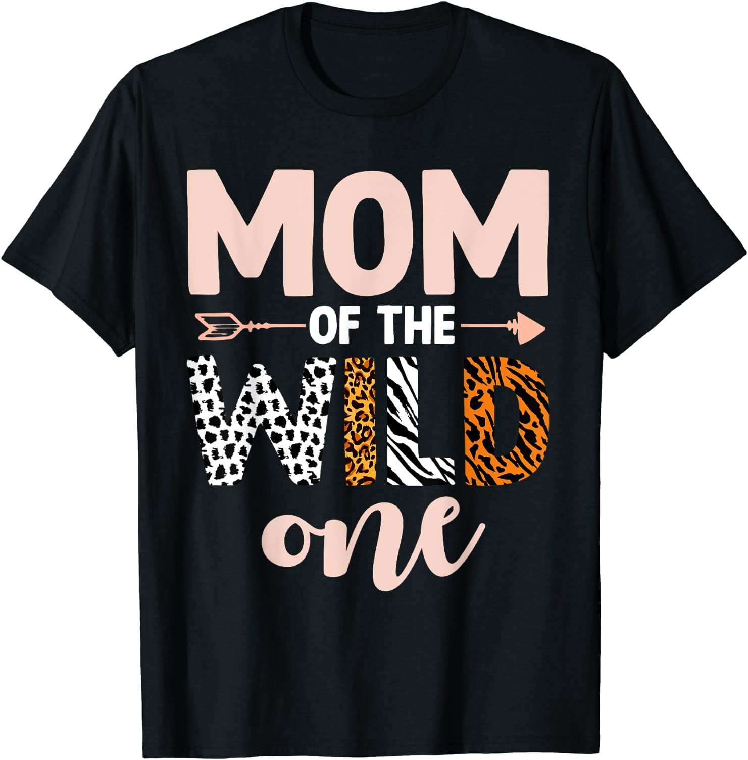 Leopard Mom Of Wild One Jungle 1st Birthday Decorations T-Shirt ...