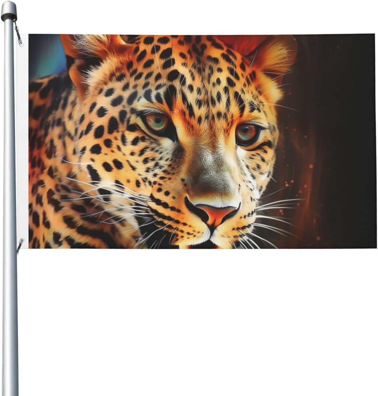 Leopard Painting Garden Flag Welcome Flags for Outside Holiday Banner ...