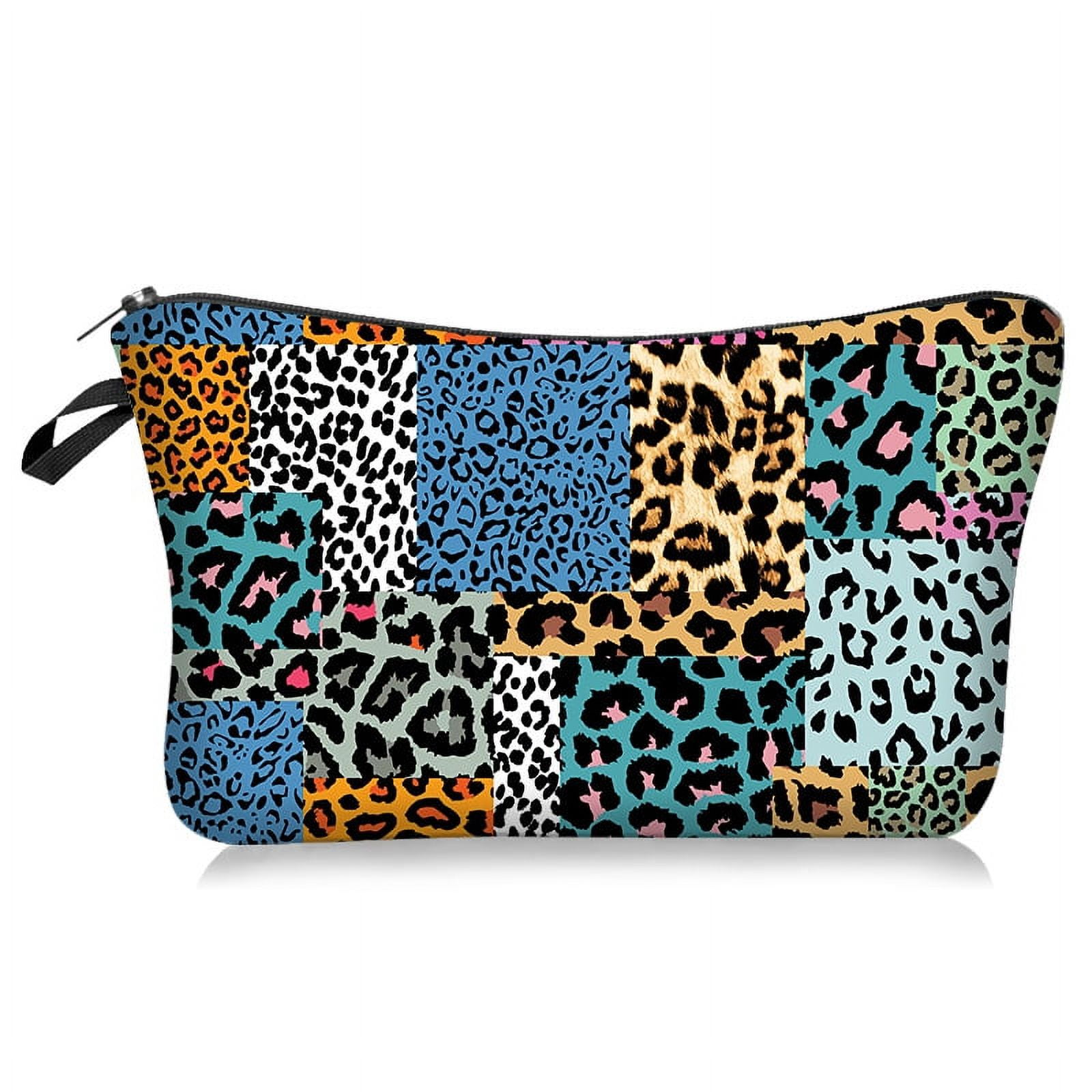 Leopard Pattern Makeup Bag Portable Makeup Bag Toiletry Bag Travel