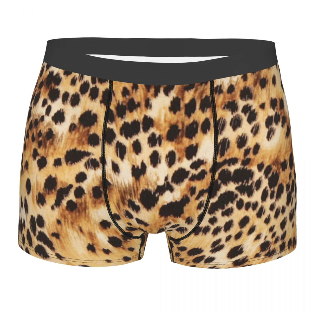 Leopard Pattern Underwear Men Breathbale Tropical Wild Animal Boxer ...