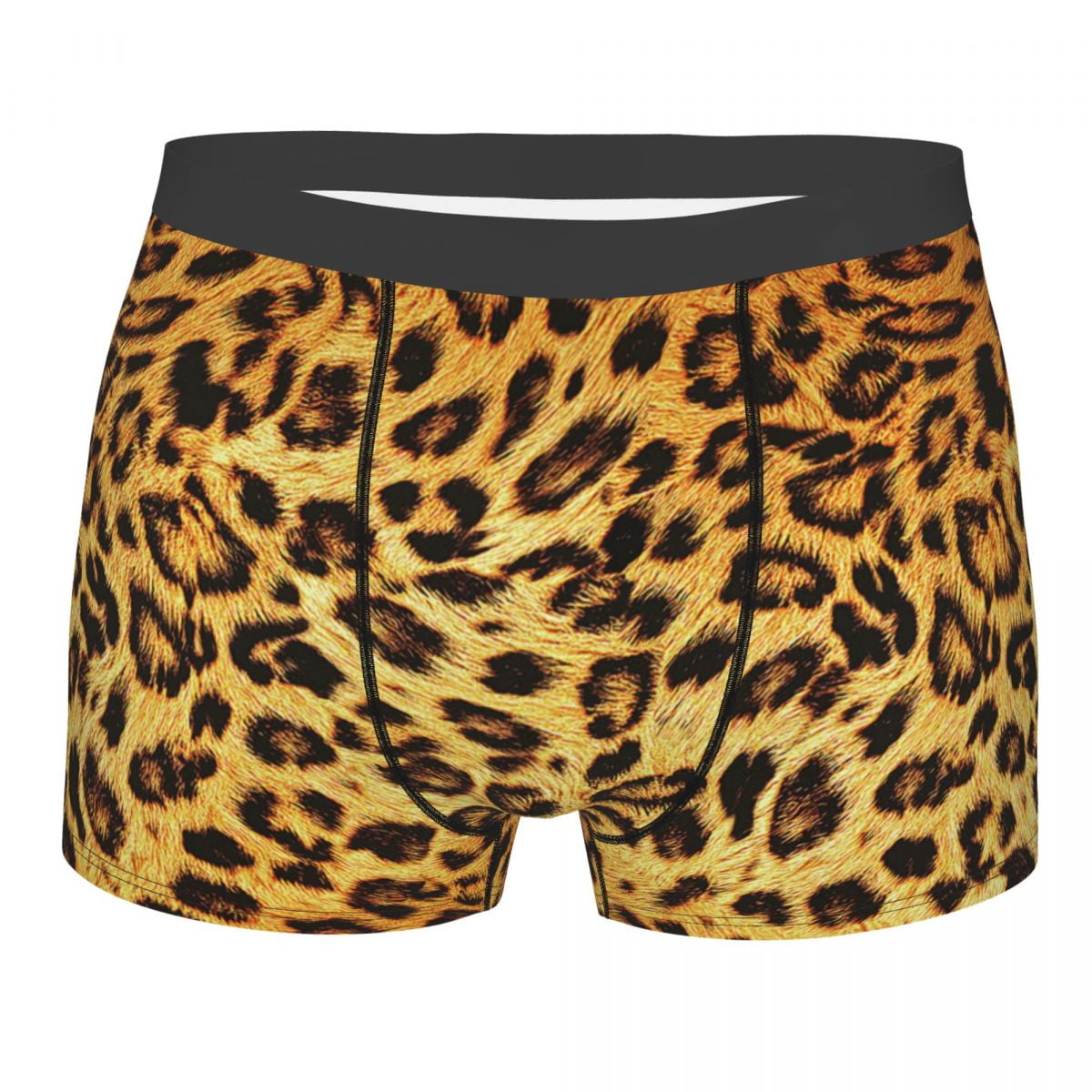 Leopard Pattern Underwear Men Breathbale Tropical Wild Animal Boxer ...