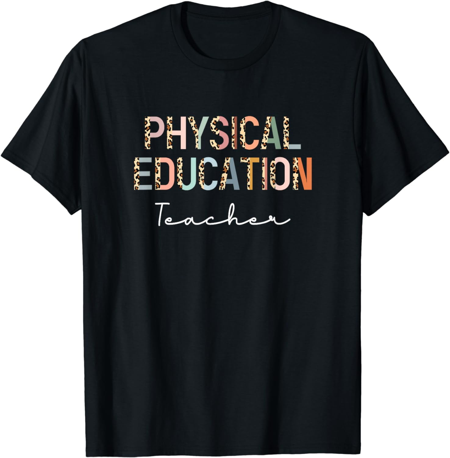 Leopard Pe Teacher Back To School Physical Education Teacher T Shirt