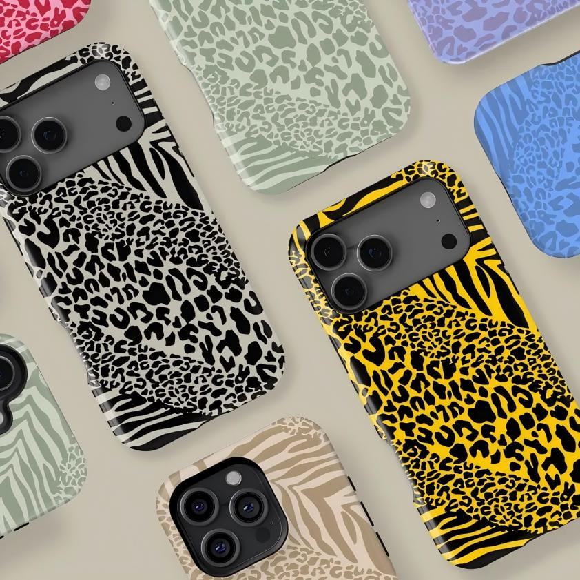 Leopard Print Animal Case for iPhone Samsung Cheetah Pattern - Walmart.com
