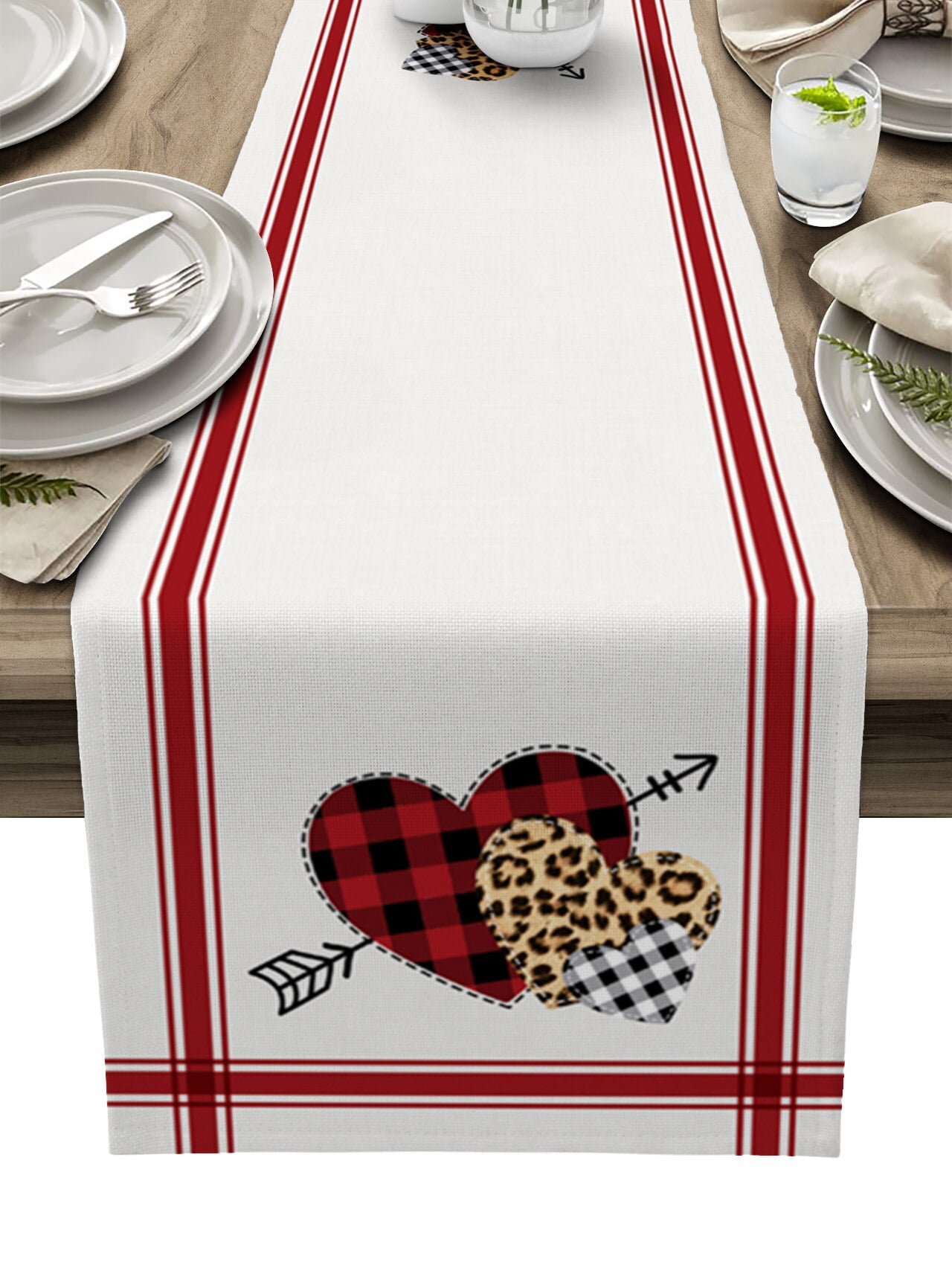 Leopard Print Animal Skin Texture Dressing Table Table Runner Home ...