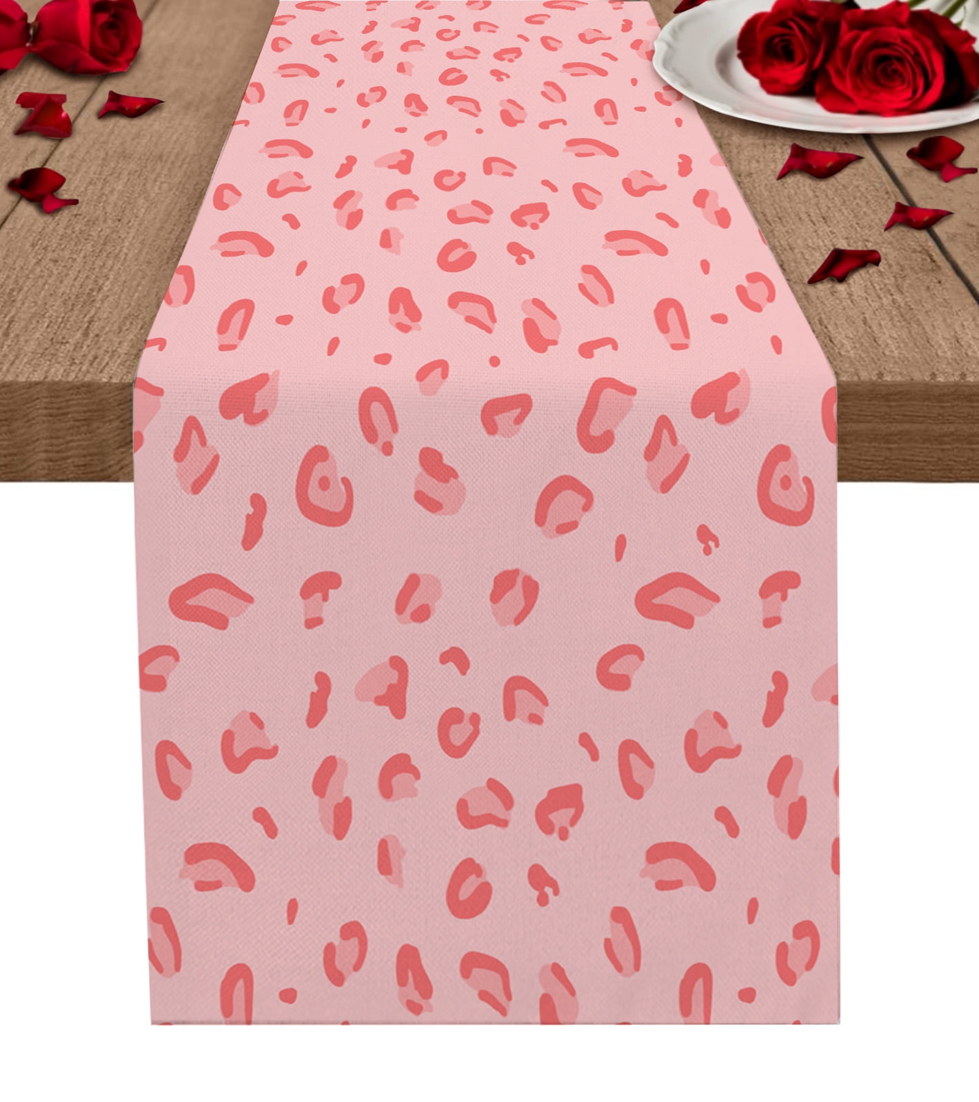 Leopard Print Animal Texture Dressing Table Table Runner Home Wedding ...