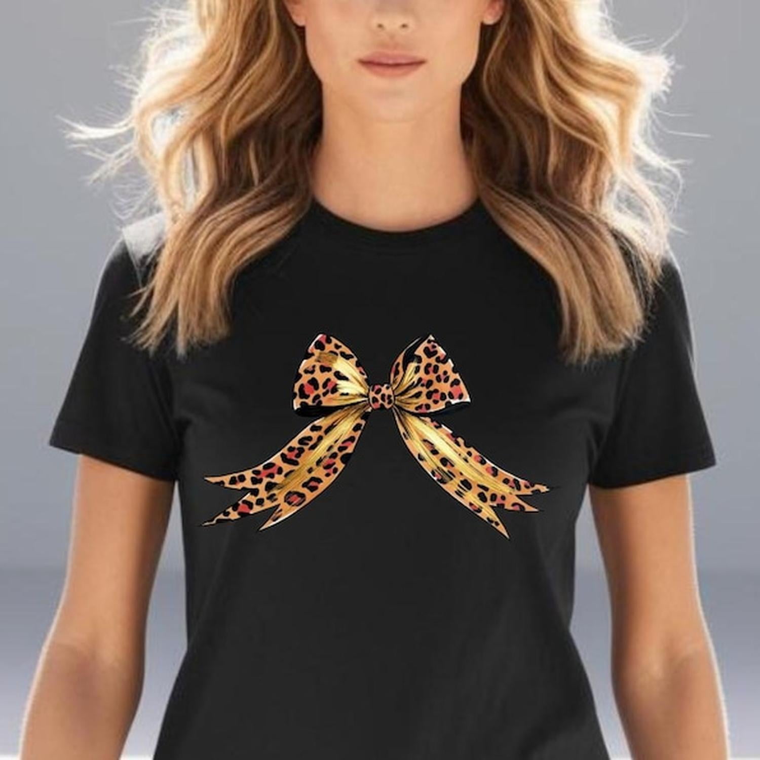 Leopard Print B1Ow Animal Prinoquette B1Ow Feminine RibB1On for Sublimation for T-S1Hir and Gif ...