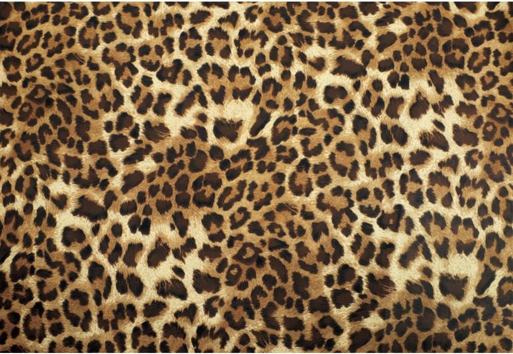 Leopard Print Backdrop for Photography Black Brown Leopard Wild Theme ...