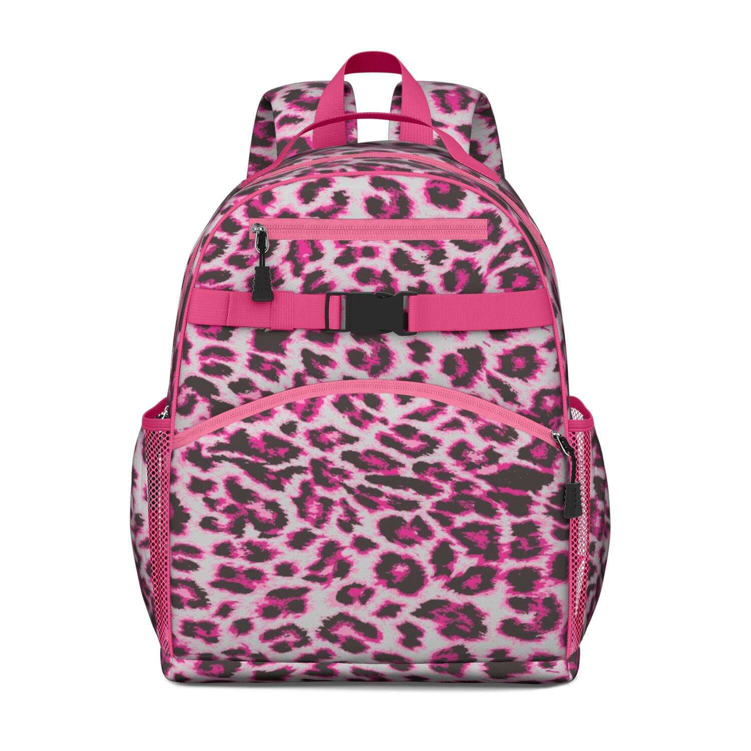 Leopard Print Backpack for School,Cute School Bag,Schoolbag with ...