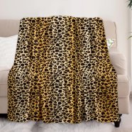 "Merrylife Plush Animal Cheetah Print Throw Blanket for Home, Couch ...