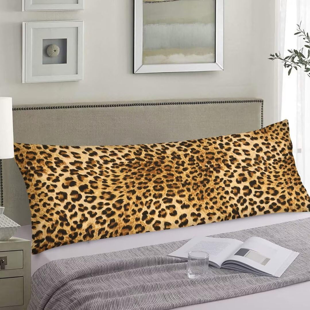 Leopard Print Body Pillow Cover,Cheetah Print Decorative Pillow Cases ...