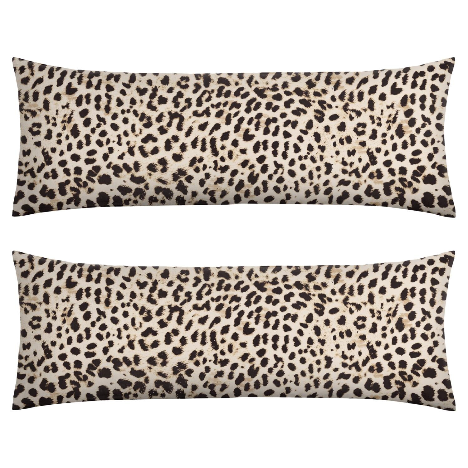 Leopard Print Body Pillow Cover – Soft & Breathable, Hidden Zipper, 20 ...