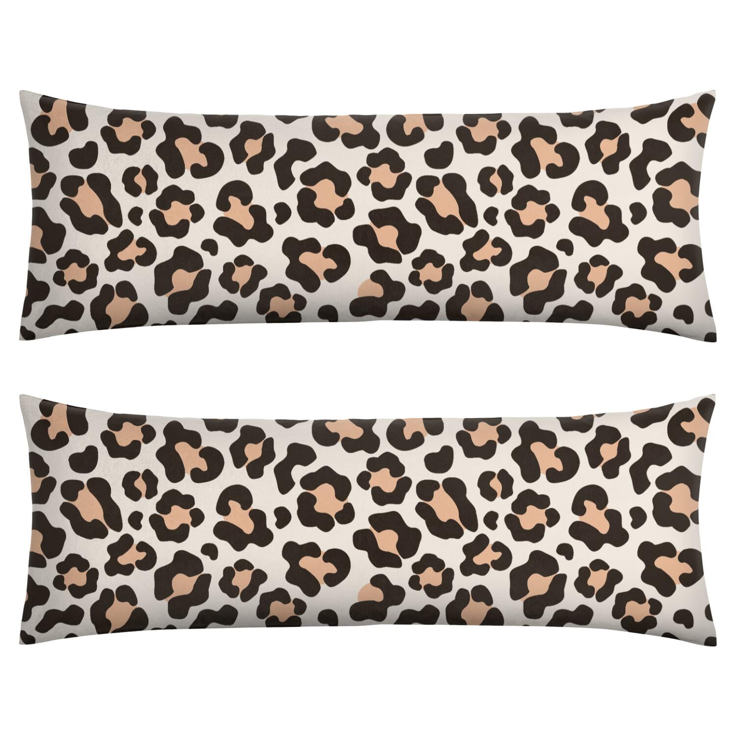 Leopard Print Body Pillow Cover – Soft & Breathable, Hidden Zipper, 20 ...