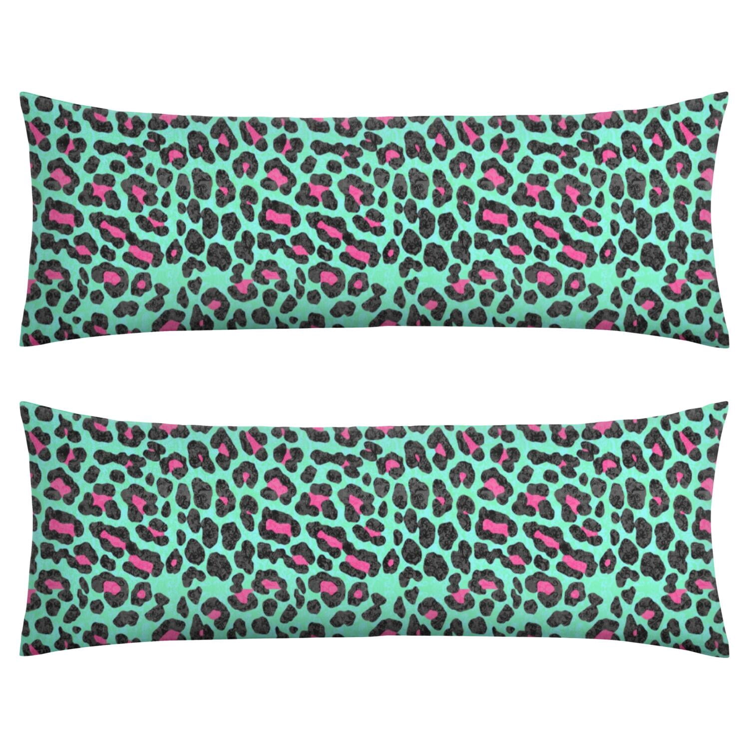 Leopard Print Body Pillow Cover – Soft & Breathable, Hidden Zipper, 20 ...