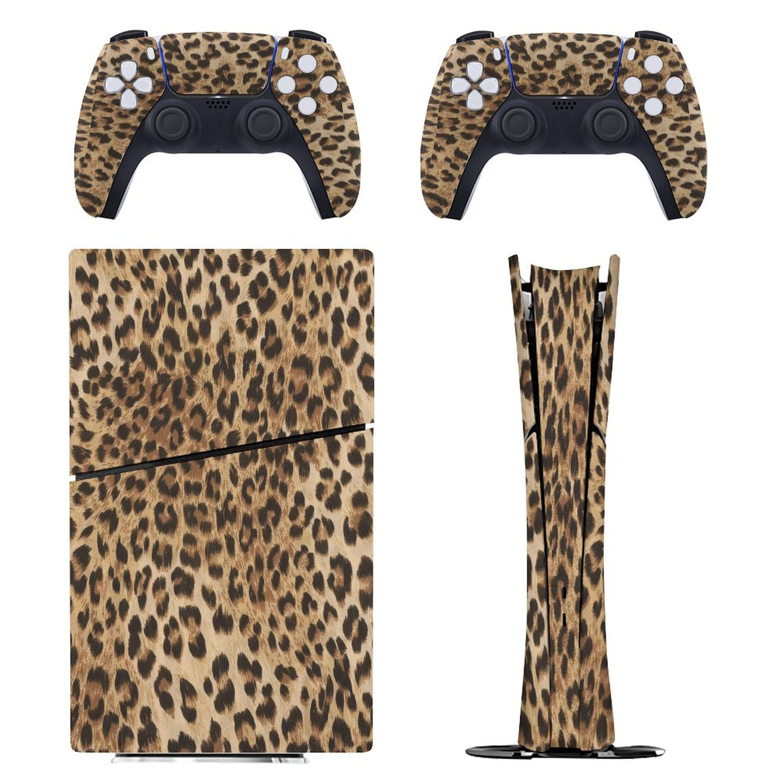 Leopard Print Brown PS5/PS5 Pro/PS5 Slim Digital Disc Skin Sticker For ...
