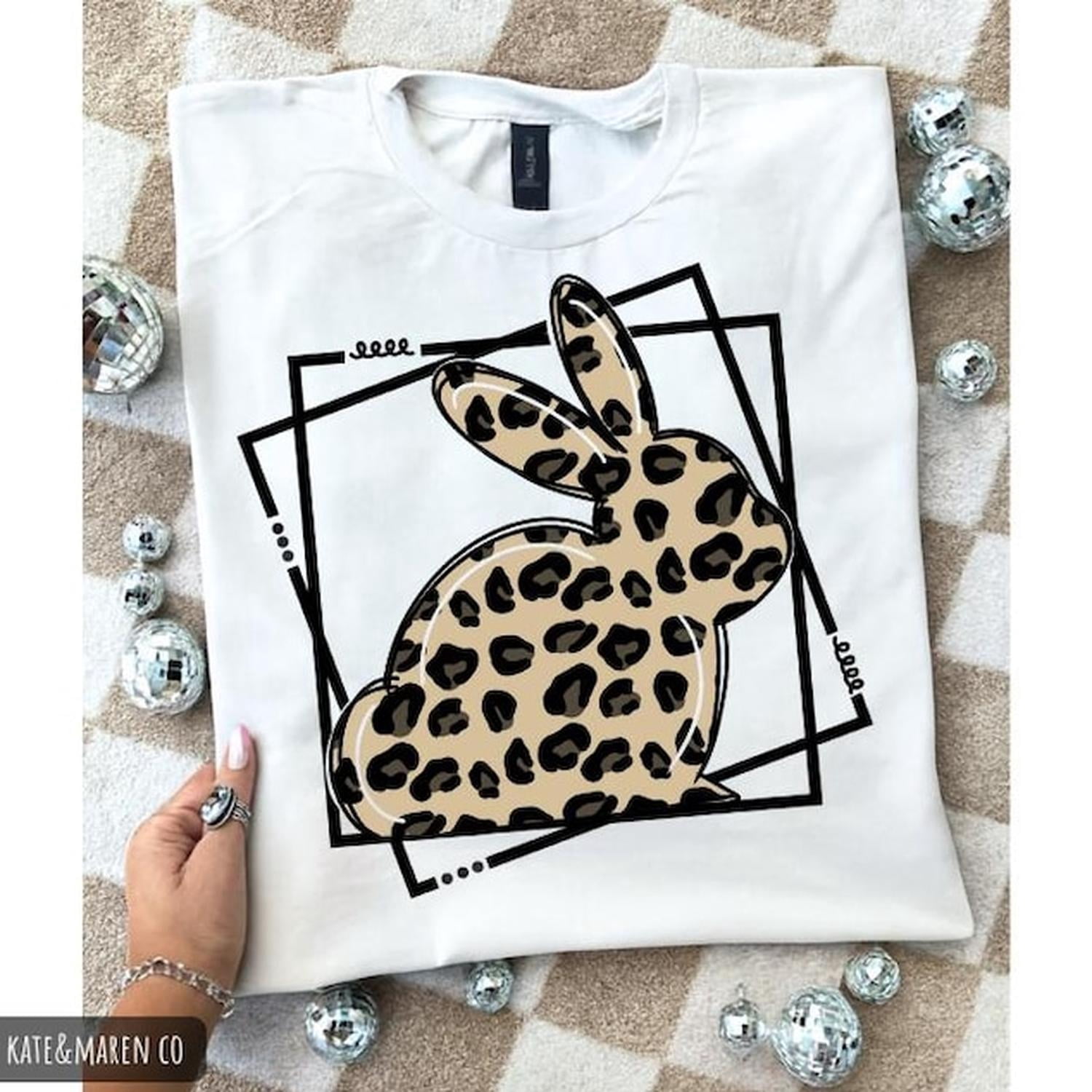 Leopard Print Bunny Preppy Easter Design ( ) - Walmart.com