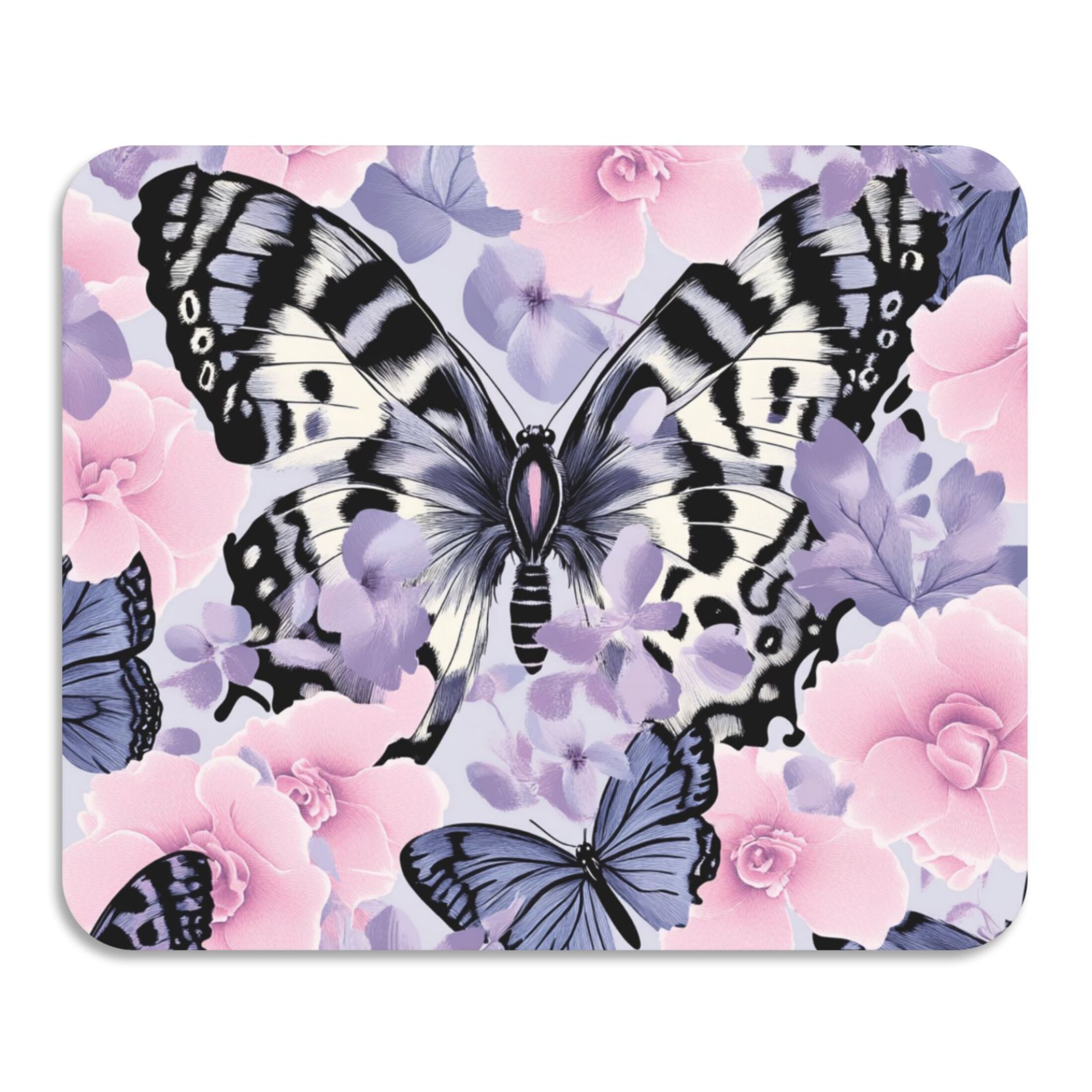 Leopard Print Butterflies Pink Roses Diatomite Dish Drying Mat Drain ...