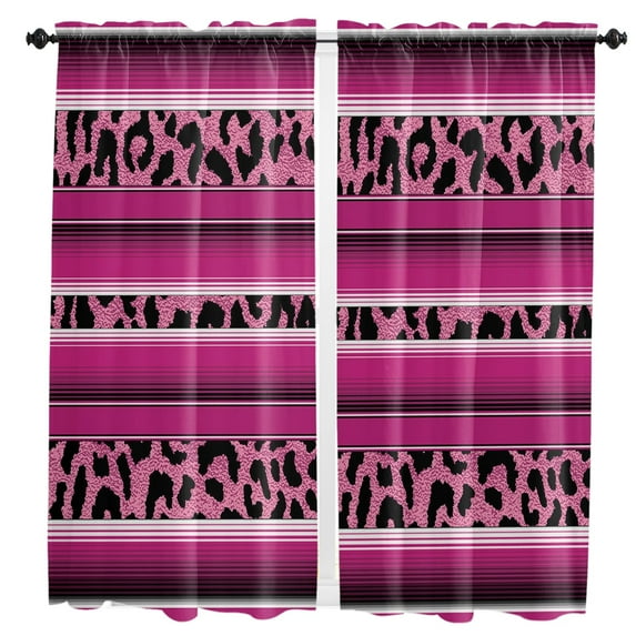 Leopard Print Cheetah Art Curtain For Living Room Kids Bedroom Kitchen ...