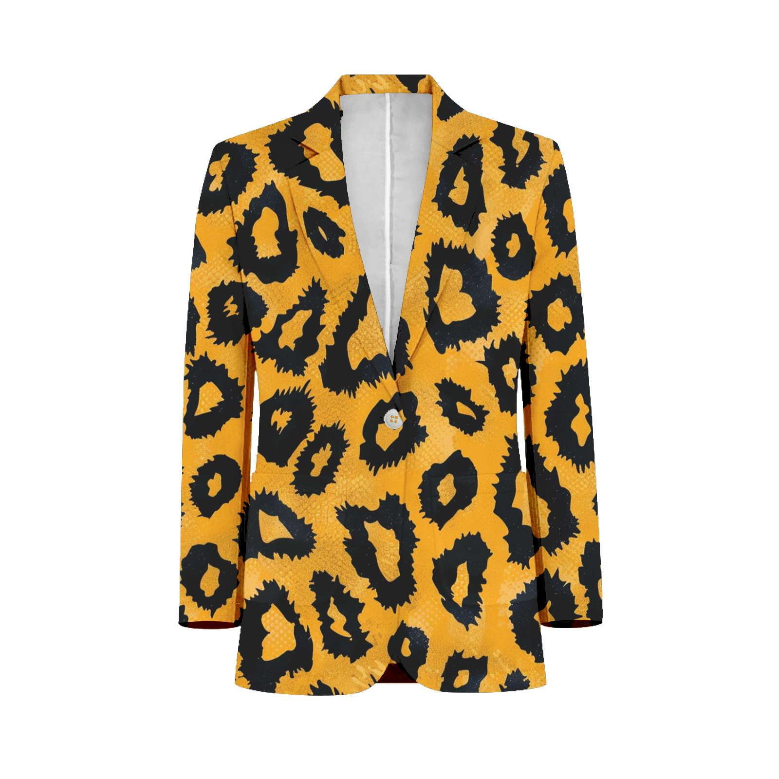 Leopard Print Cheetah Spots Men's Suit Blazer Casual Party Wear Slim ...